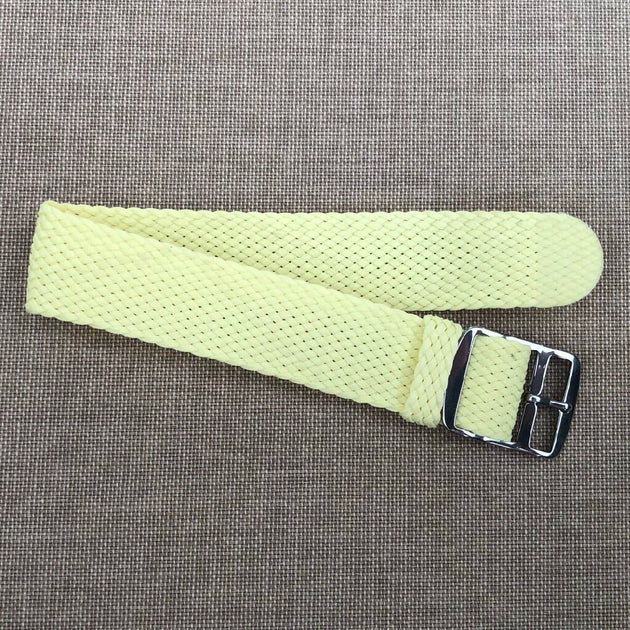 Light Yellow Perlon Strap for Rolex & Omega, 20mm universal fit